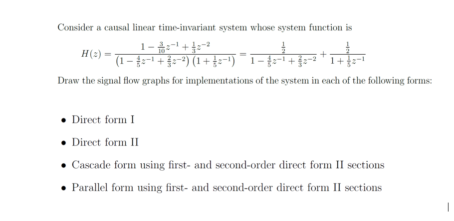 Solved 10 3 2 Consider a causal linear time-invariant system | Chegg.com