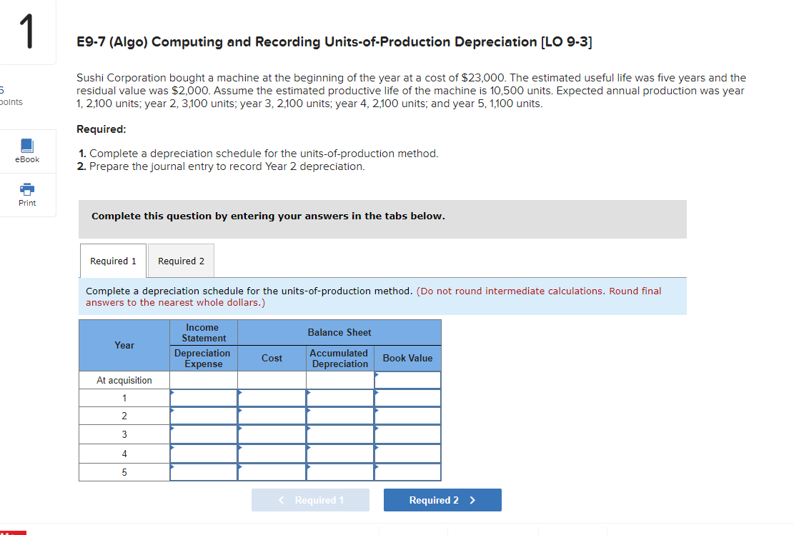 Solved 1 E9-7 (Algo) Computing and Recording | Chegg.com