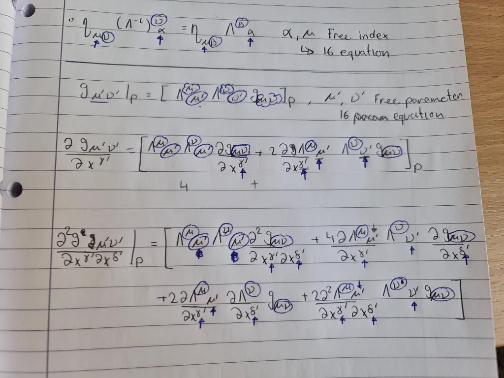 Solved Counting free parameters How many component | Chegg.com