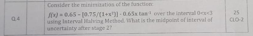 Solved Consider the minimization of the function: | Chegg.com