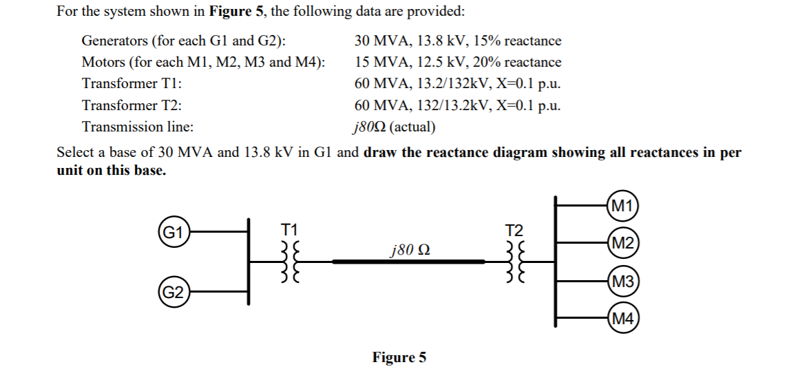 Solved For the system shown in Figure 5, the following data | Chegg.com