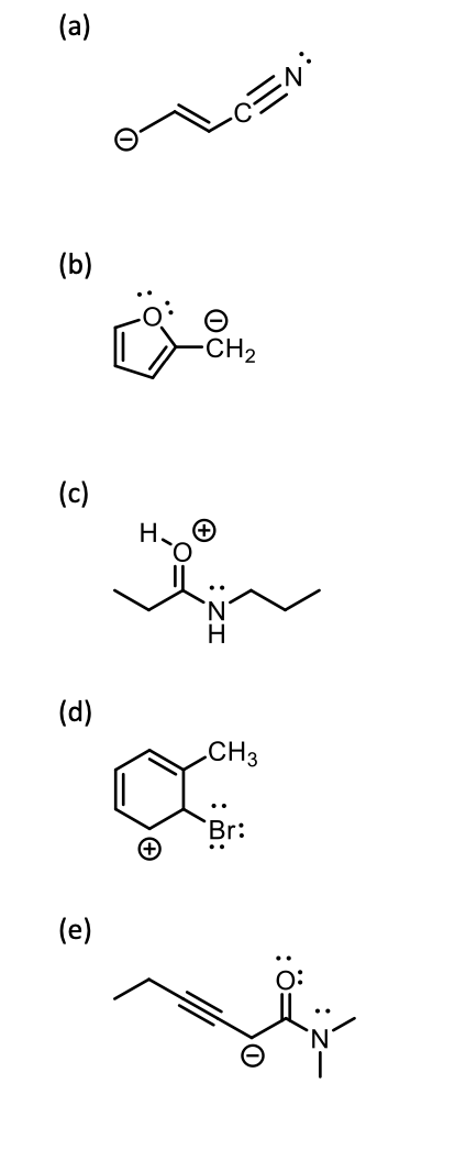 Solved Using line drawings, draw two resonance structures | Chegg.com