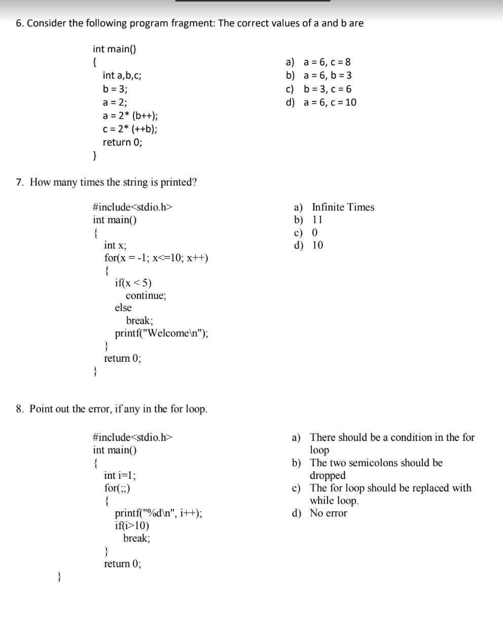Solved 1. What is the correct value returned to the | Chegg.com