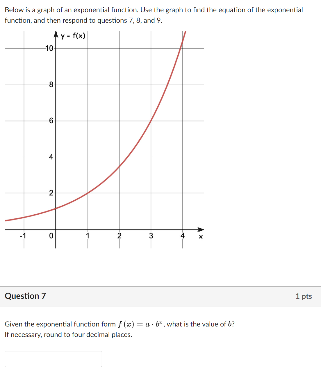 Solved Find the equation of the exponential function that | Chegg.com