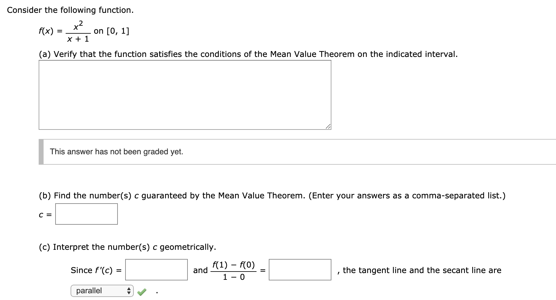 Solved Consider the following function. f(x) = xe* on [0, 1] | Chegg.com