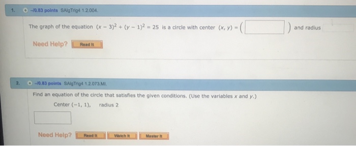 Solved 1. -0.83 points SAlgTrig4 1.2.004 The graph of the | Chegg.com