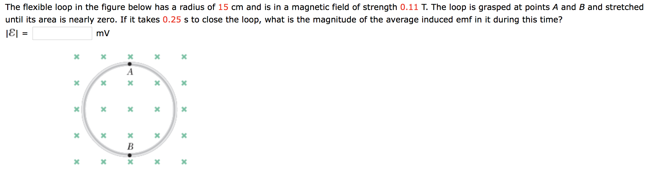 Solved The flexible loop in the figure below has a radius of | Chegg.com