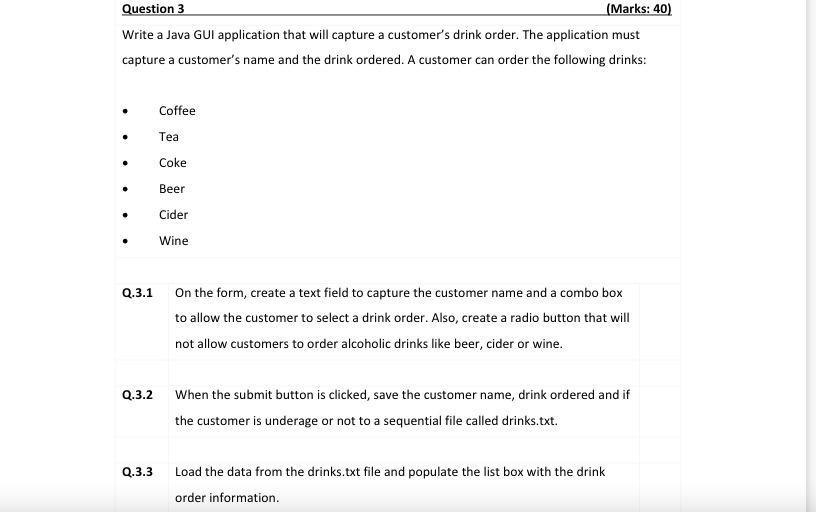 Solved Write a Java GUI application that will capture a | Chegg.com Solved Write a Java GUI application that will capture a | Chegg.com
