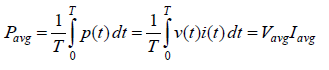 Solved Pavg =T1∫0Tp(t)dt=T1∫0Tv(t)i(t)dt=Vavg Iavg Fourier | Chegg.com