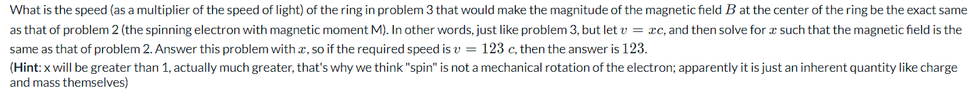 What is the speed (as a multiplier of the speed of | Chegg.com