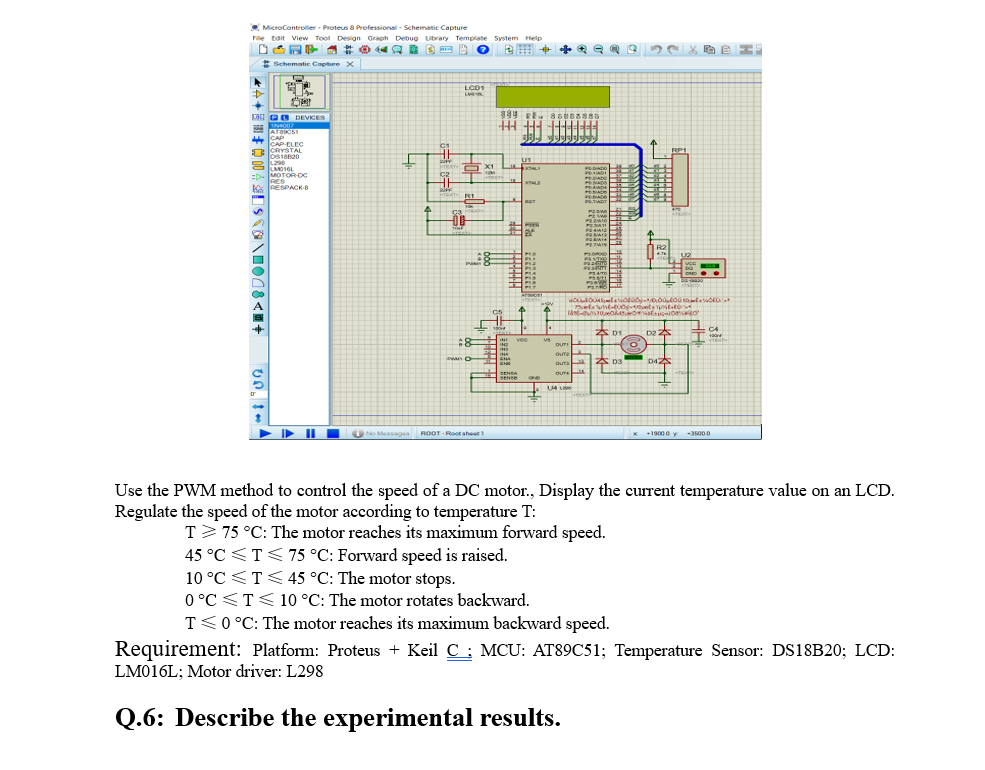 MicroController - Proteus & Professional - Schematic | Chegg.com