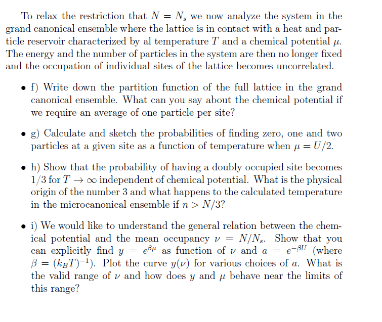 Solved Microcanonical and grand canonical ensembles In this | Chegg.com