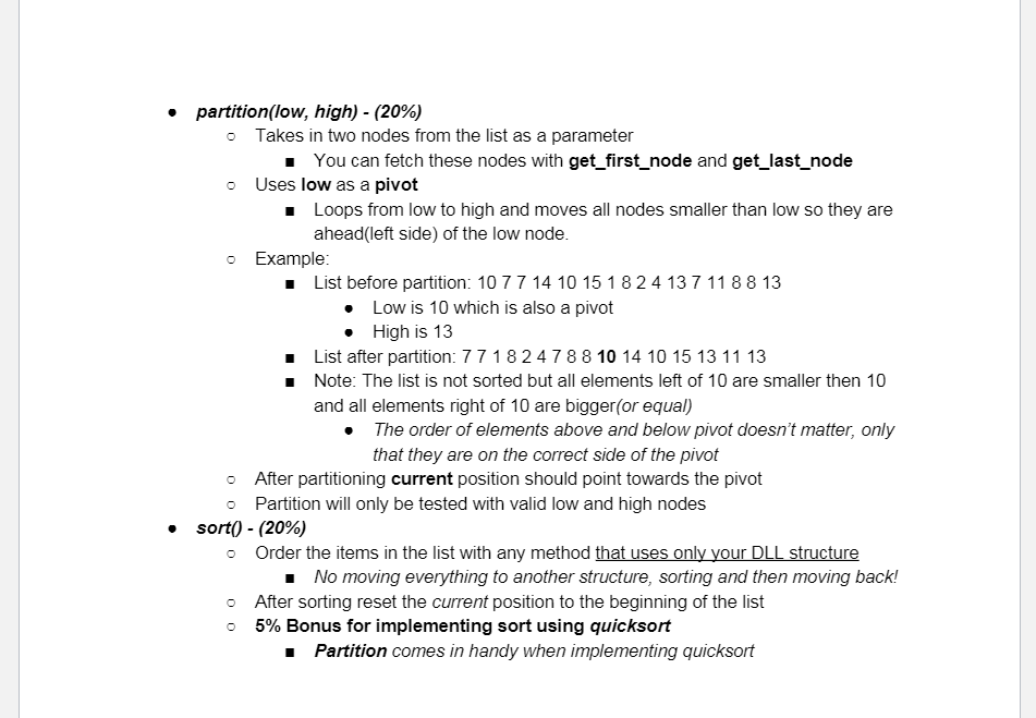 Solved Programming assignment 3: Doubly-linked lists Bonus | Chegg.com