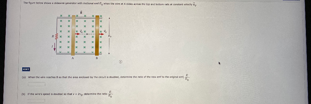 Solved The figure below shows a slidewire generator with | Chegg.com