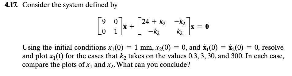 Solved 4.17. Consider the system defined by | Chegg.com