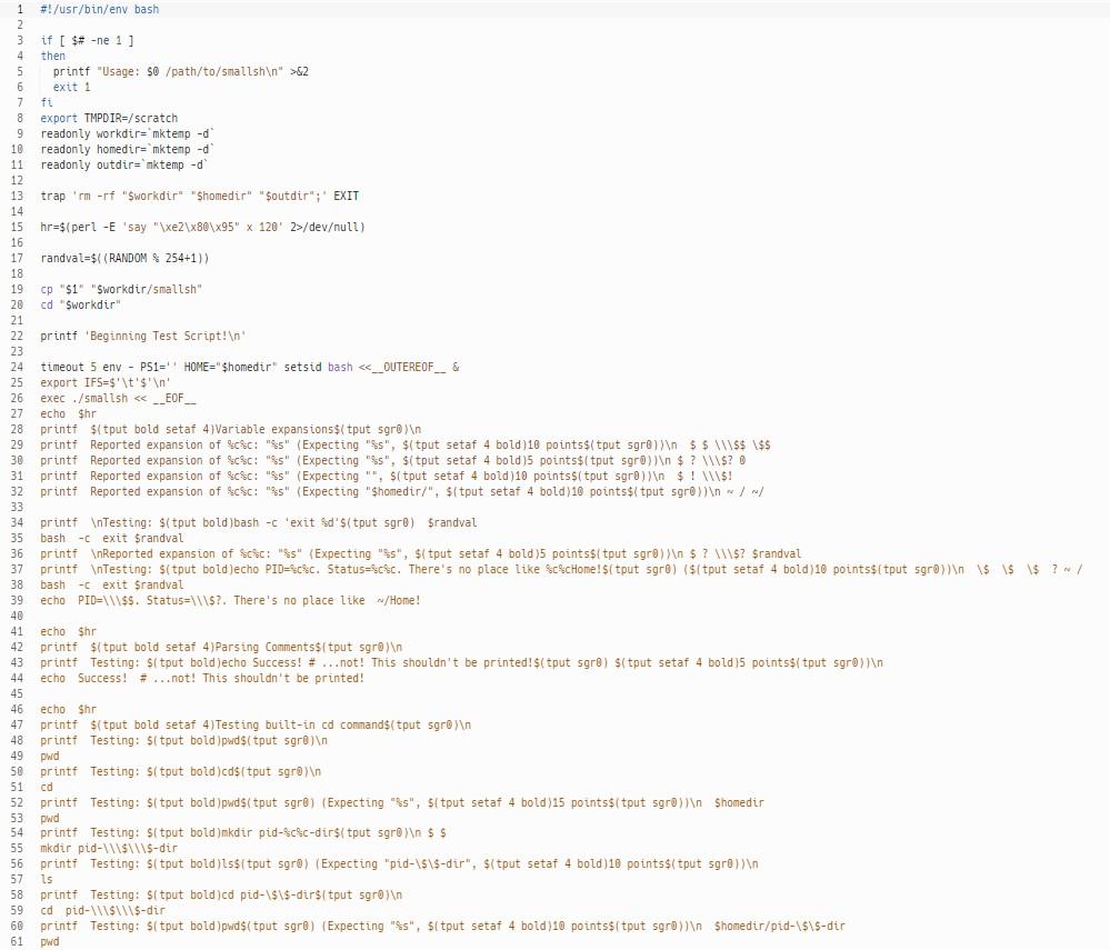 Solved Shell appears to be compiling correctly, but output | Chegg.com