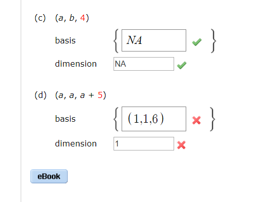 Solved Consider The Sets Of Vectors Of The Following Form