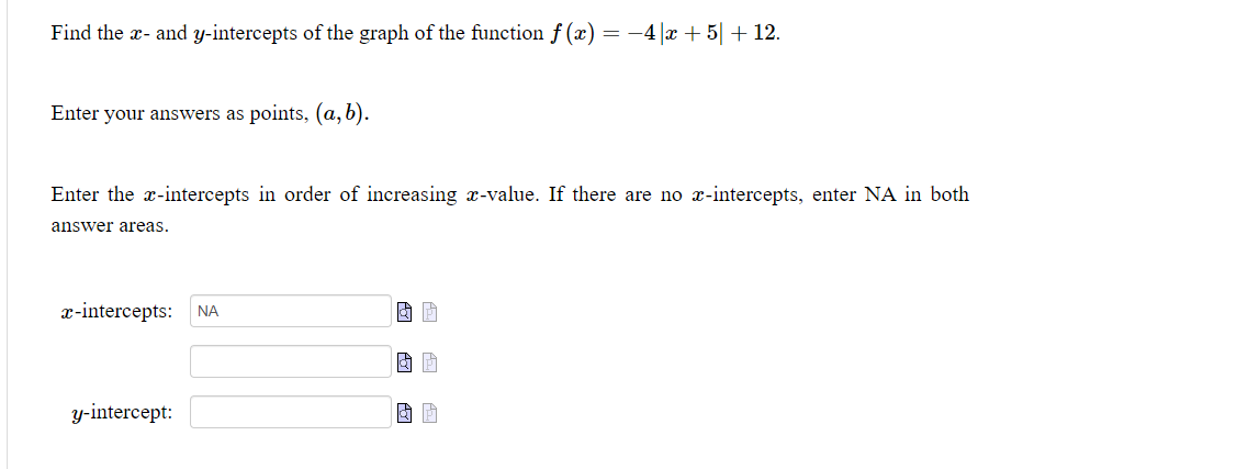 Solved Find the x - ﻿and y-intercepts of the graph of the | Chegg.com