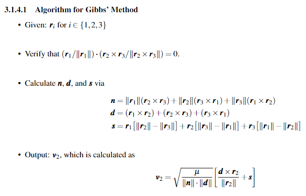 Solved I had a question about the orbit based Gibbs' Method. | Chegg.com