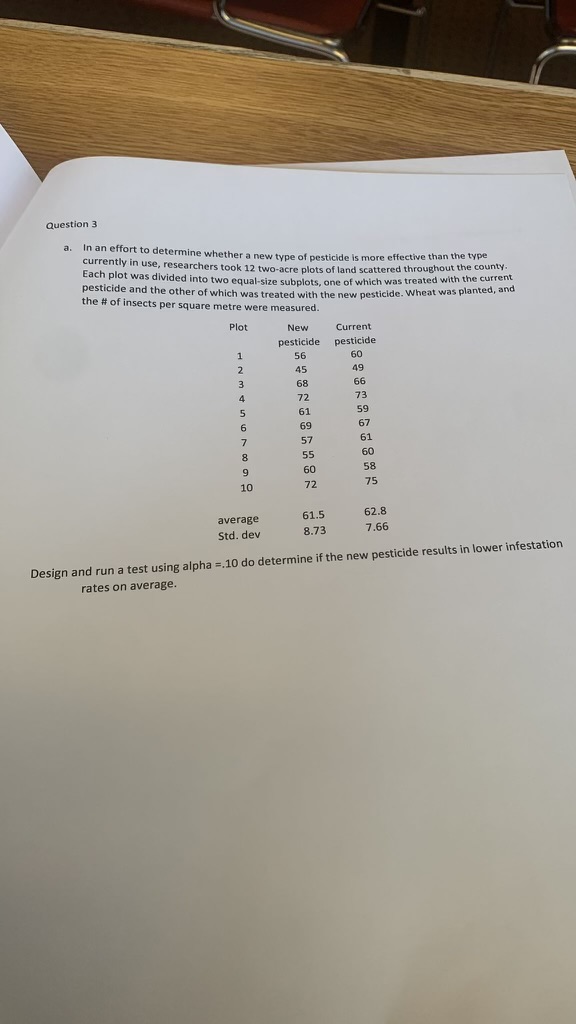 Solved Question 3a. ﻿In an effort to determine whether a new | Chegg.com