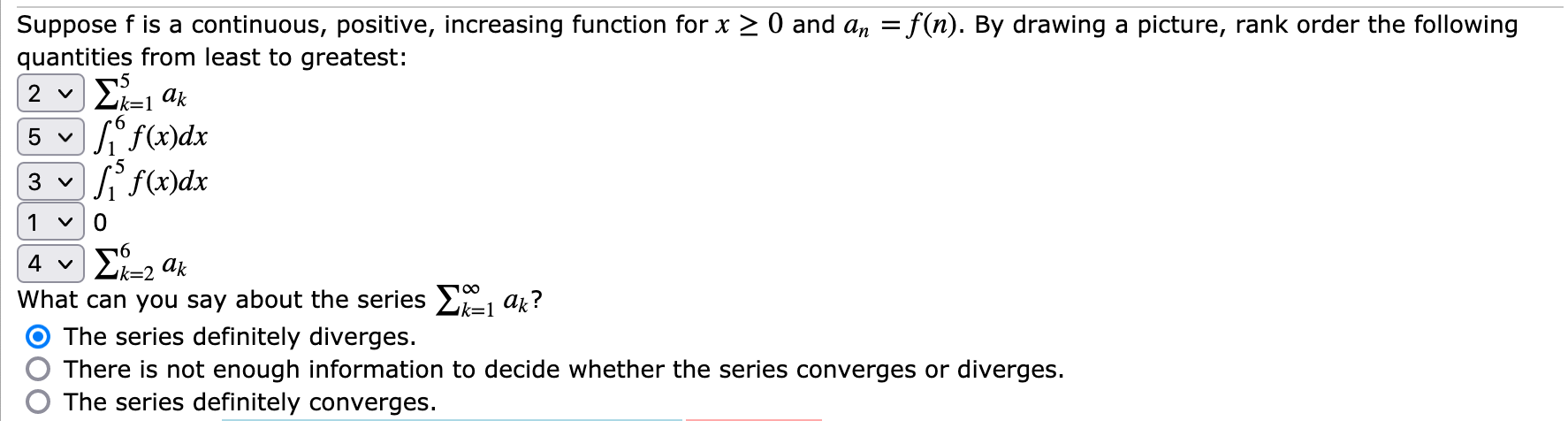 Solved Suppose f is a continuous, positive, increasing | Chegg.com