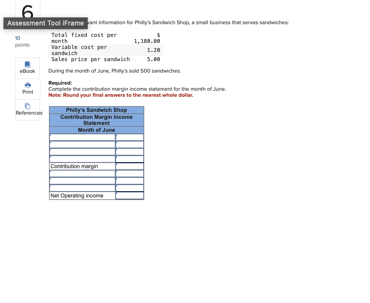 Solved Assessment Tool iFrame vant information for Philly's | Chegg.com