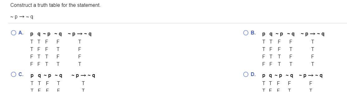 Solved Let p represent a true statement, while q and r | Chegg.com