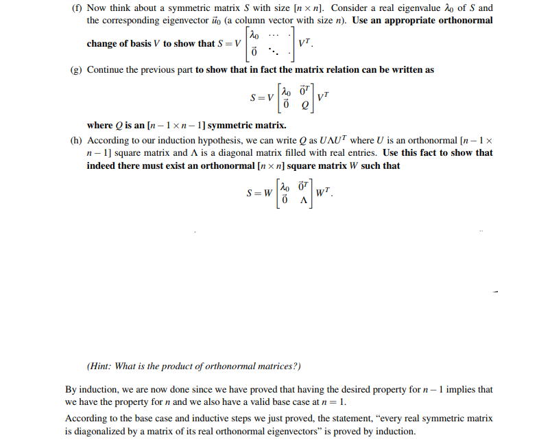Solved 5 Symmetric Matrices We Want To Show That Every Real