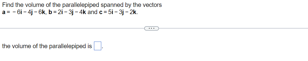 Solved Find the volume of the parallelepiped spanned by the | Chegg.com