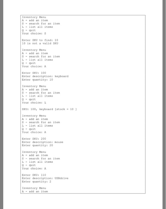 Solved Inventory Management System Enhance the SimpleVector | Chegg.com