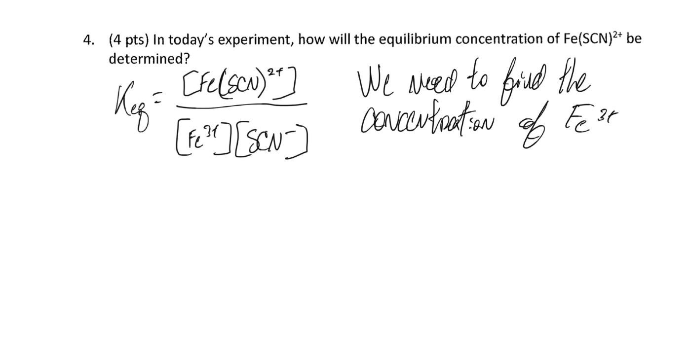 4. (4 pts) In today's experiment, how will the | Chegg.com