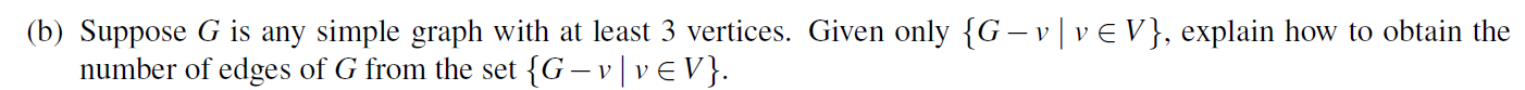 Solved Suppose G is any simple graph with at least 3 | Chegg.com