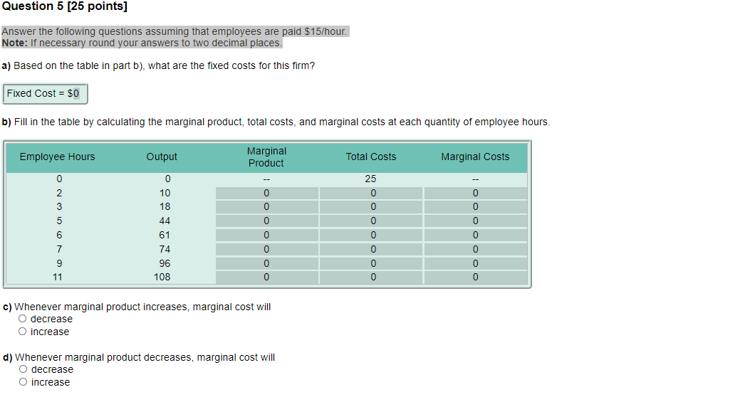 Solved Question 5 [25 points] Answer the following questions | Chegg.com