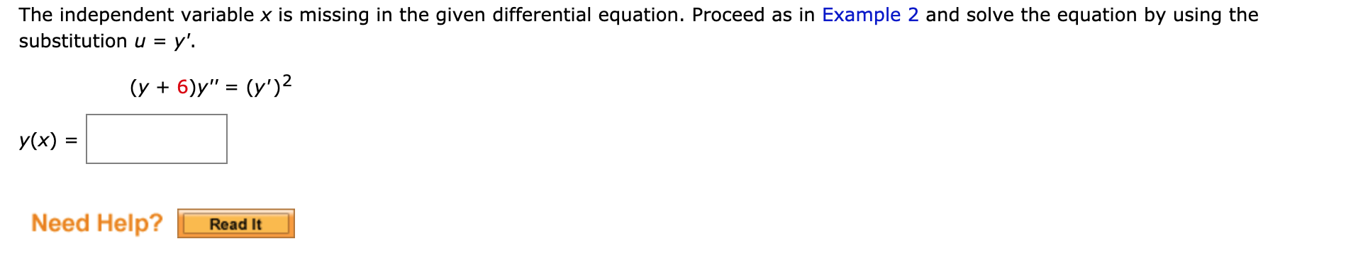 Solved The independent variable x is missing in the given | Chegg.com