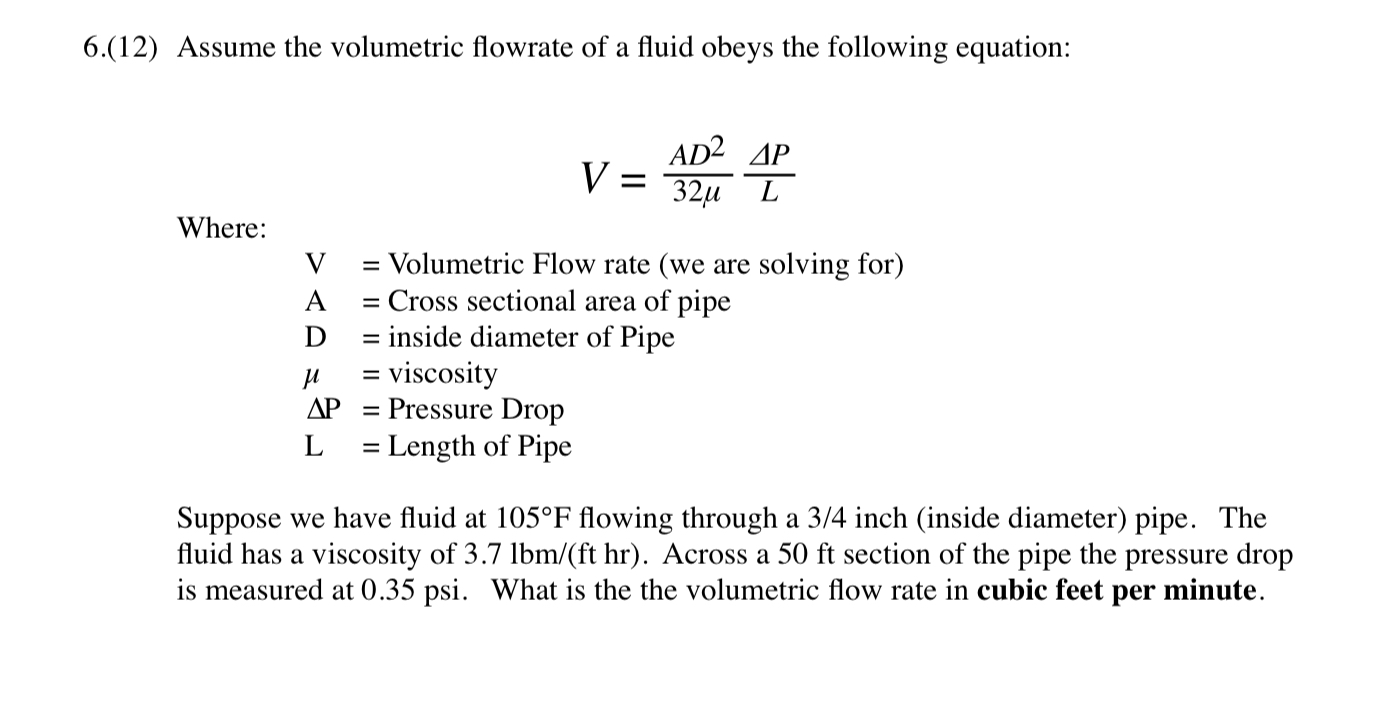 How To Calculate Volume Flow Rate In A Pipe At Charles Bolden Blog How To Calculate Volume Flow Rate In A Pipe At Charles Bolden Blog