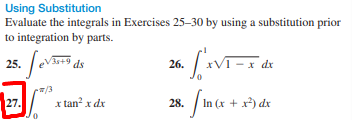 Solved Using Substitution Evaluate the integrals in | Chegg.com