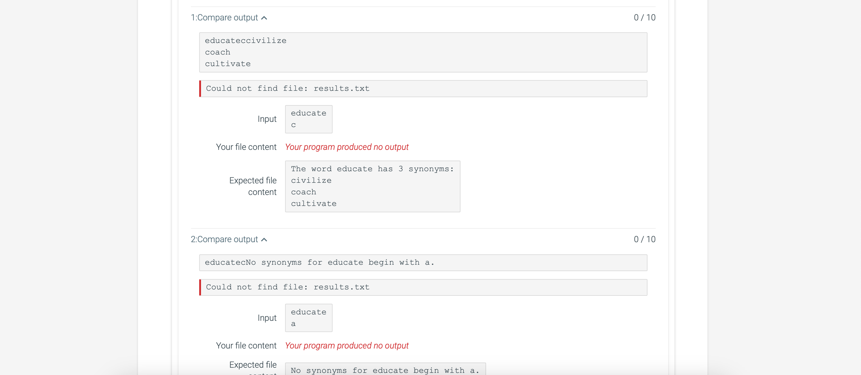 Solved 5.26 LAB: Thesaurus - CIS123 Lab Exam Winter 2022 | Chegg.com