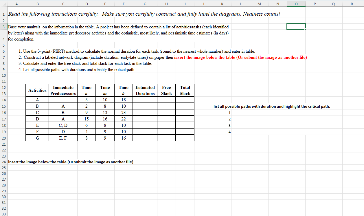 Solved (NEED HELP AT THIS ASAP, TWO TABLES. THE ONE IN EXCEL | Chegg.com