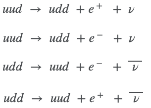 Solved uud + udd + et + v uud → udd + e + V tv udd → uud + e | Chegg.com