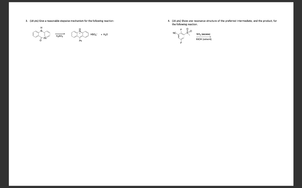 Solved 1. (16 pts) Give structures for intermediate A and | Chegg.com