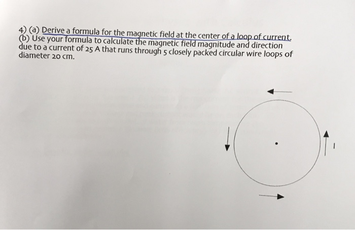 Solved (a) Derive a formula for the field at the center of a | Chegg.com