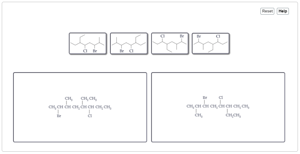 Solved Match the following line-angle structures to the | Chegg.com