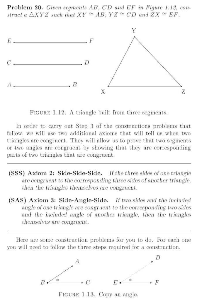 Solved Problem 20 Given Segments Ab Cd And Ef In Figure