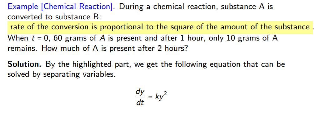 Solved Example [Chemical Reaction]. During a chemical | Chegg.com