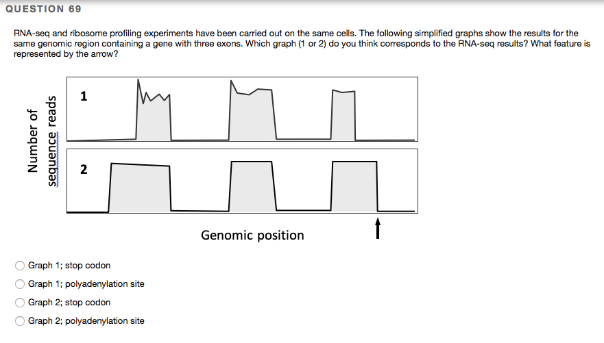 QUESTION 69 RNA-seq and ribosome profiling | Chegg.com
