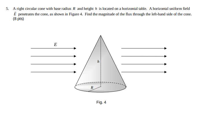Solved 5. A right circular cone with base radius R and | Chegg.com