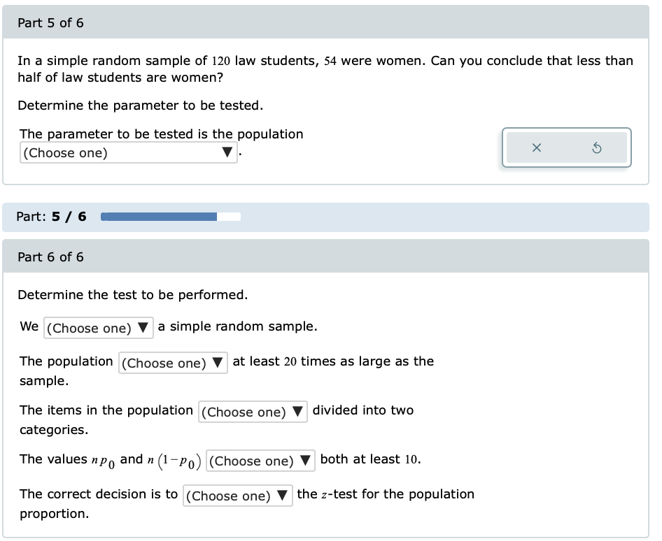 Solved Determine the parameter to be tested, and the test to | Chegg.com
