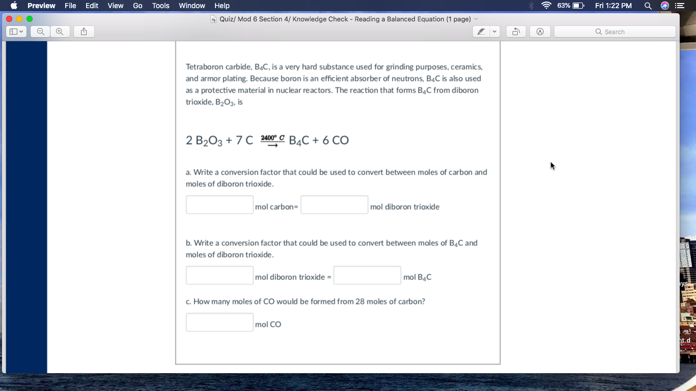 Solved Preview File Edit View Go Tools Window 63% 1 Fri 1:22 | Chegg.com