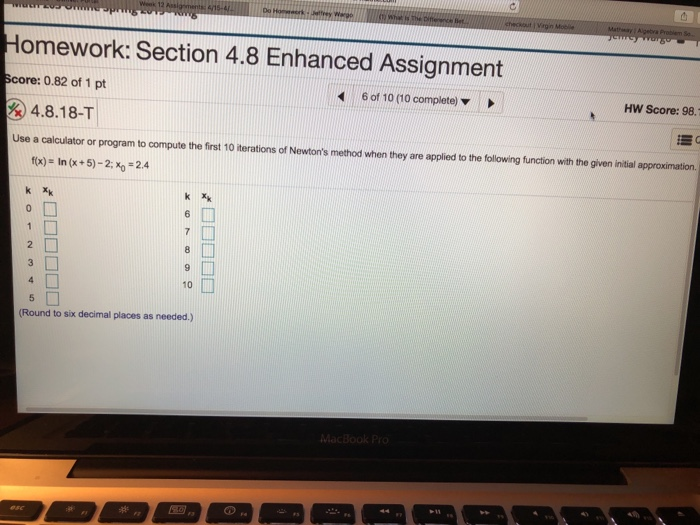 Solved Homework Section 4 8 Enhanced Assignment Score 0 82