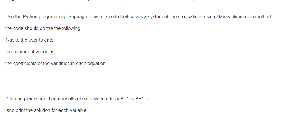 Use the Python programming language to write a code | Chegg.com